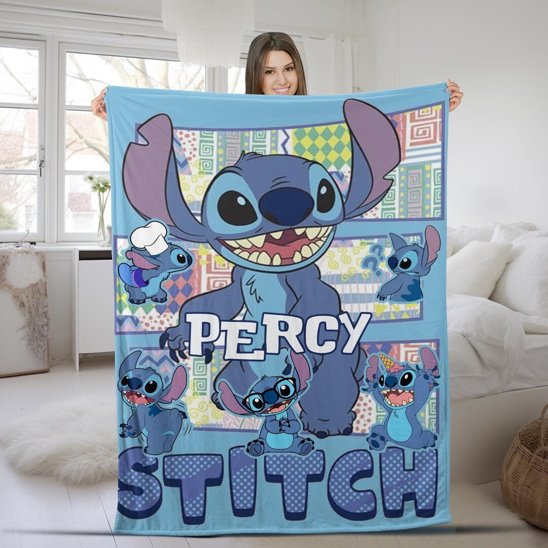 Personalized Stitch Blanket Lilo Stitch Blanket Stitch Birthday Gifts ...