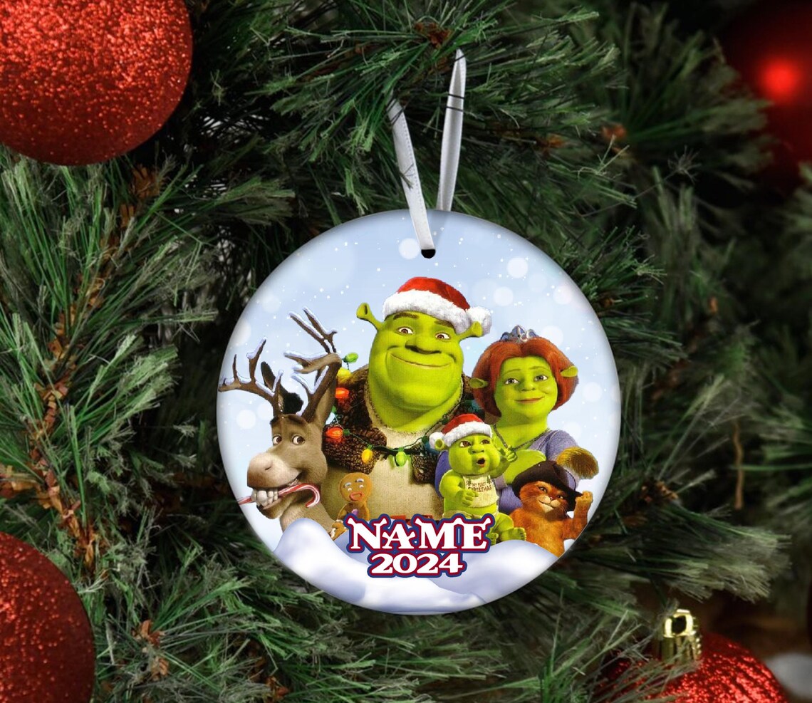Disney Shrek Christmas Ornament, Shrek Movie Ornament, Christmas Tree ...