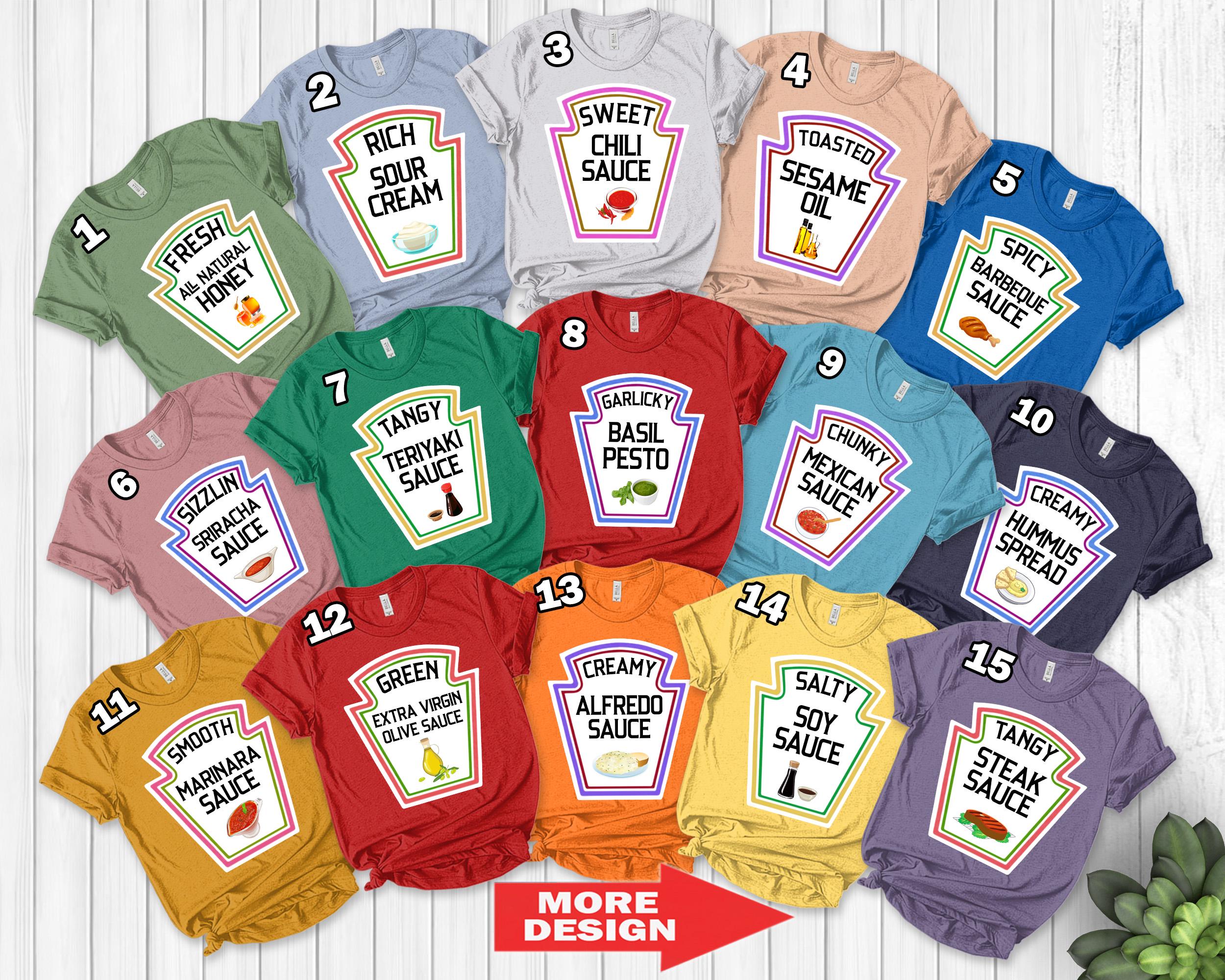 Group Condiment Shirt, Group Halloween Costume Shirt, Condiment Costume ...