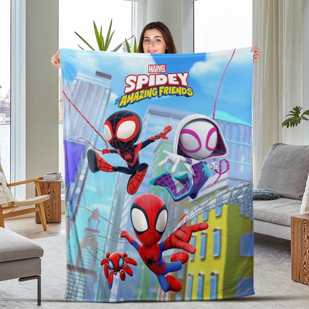 Spidey and His Amazing Friends Personalized Bedding Set,spiderman Duvet ...