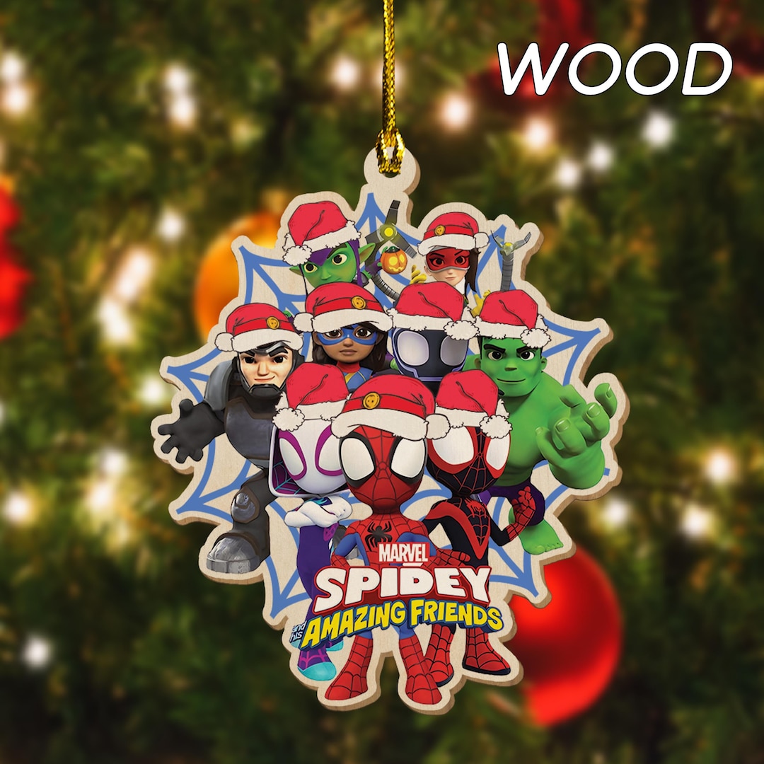 Personalized Spidey and His Amazing Friends Ornament, Custom Name ...