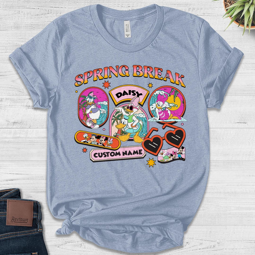Retro Groovy Disney Spring Break Shirt, Mickey and Friends Spring Break ...