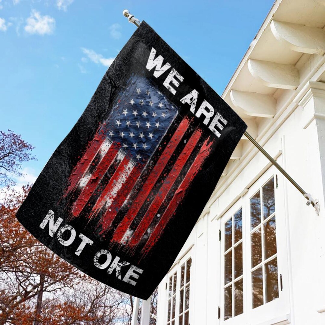 We Are Not OK Upside Down American Flag, Support Federal Employees Flag ...