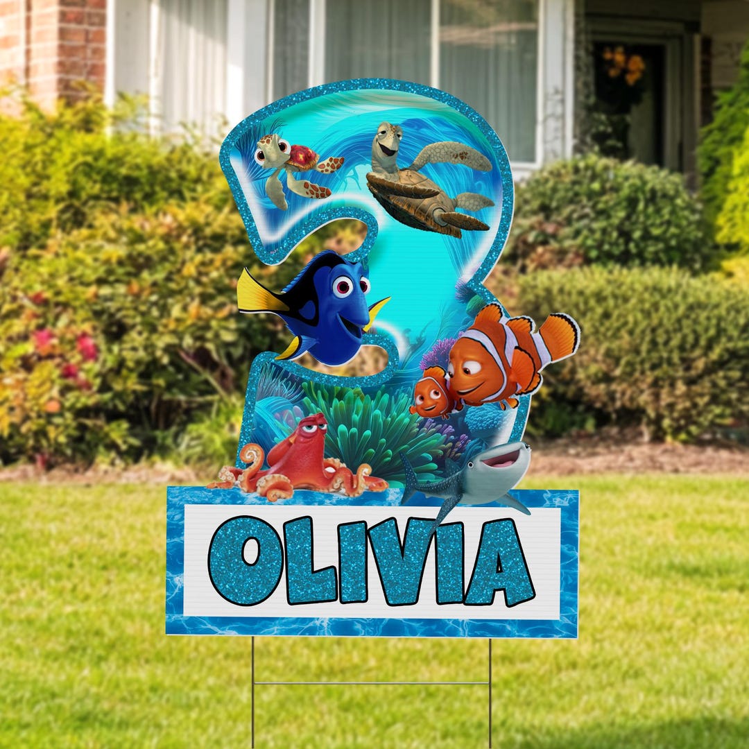 Nemo Party Decor Cutouts, Nemo and Friends Cutouts, Nemo Birthday Party ...