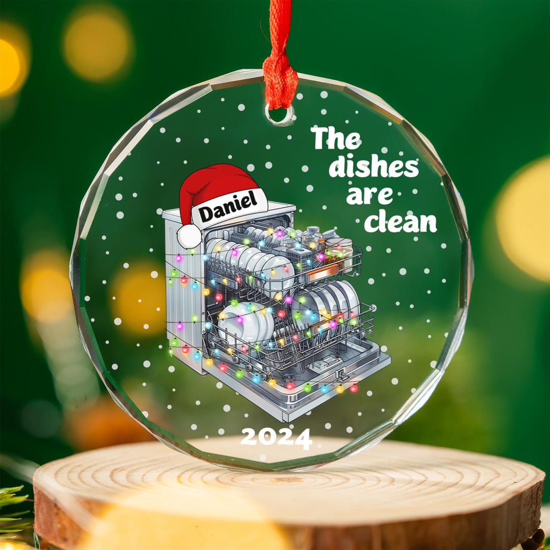 Personalized Dishwasher Light Glass Ornament,dishwasher Christmas ...