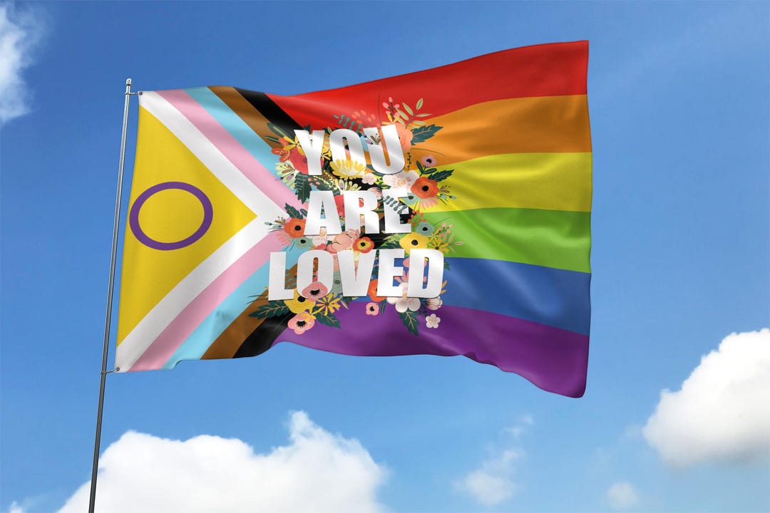 You Are Loved Pride Flag - LGBTQ Support Rainbow Flag, LQBT Pride Flag ...