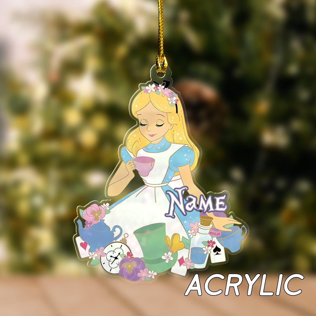 Personalized Alice in Wonderland Ornament, Alice in Wonderland ...