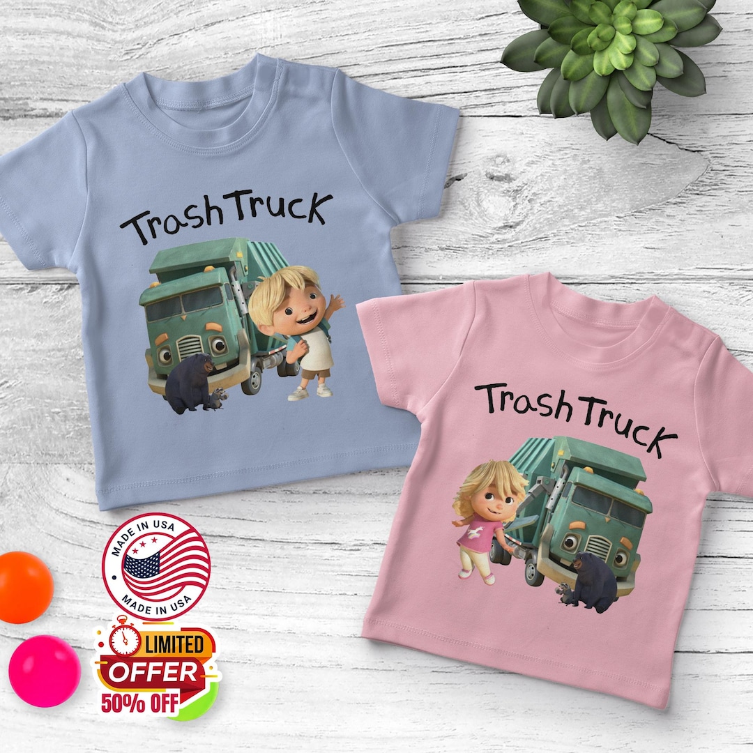 Trash Truck Shirt,personalized Trash Truck Birthday Shirt,trash Truck ...