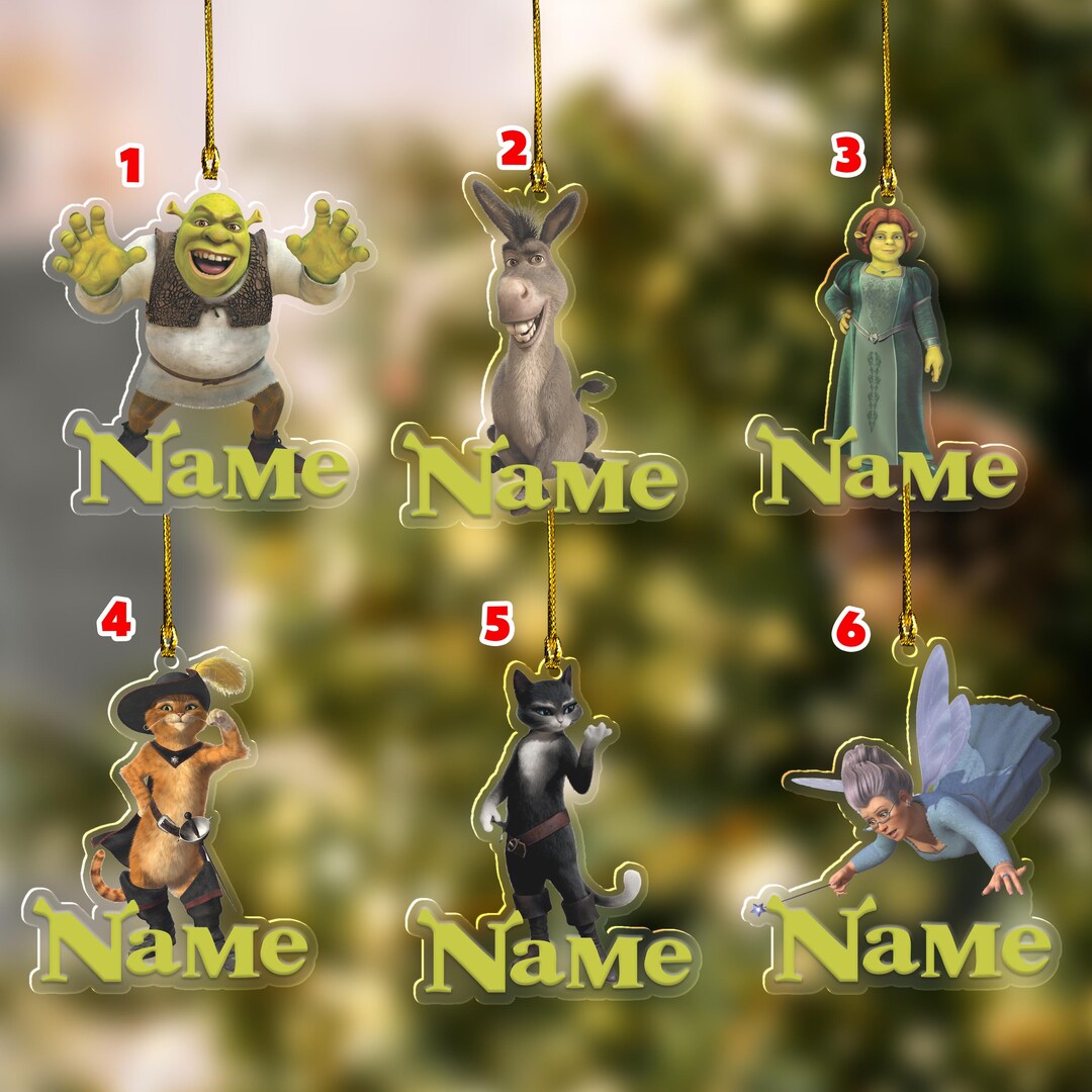 Customized Disney Shrek Christmas Cutout Ornament, Shrek Christmas 2024 ...