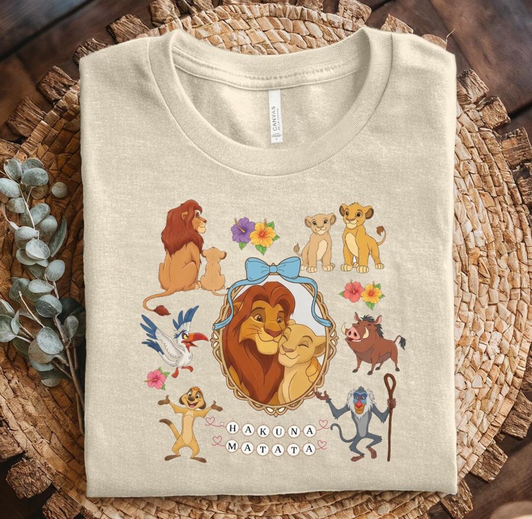 Coquette Bow Hakuna Matata Disney the Lion King Shirt, Mufasa Simba ...