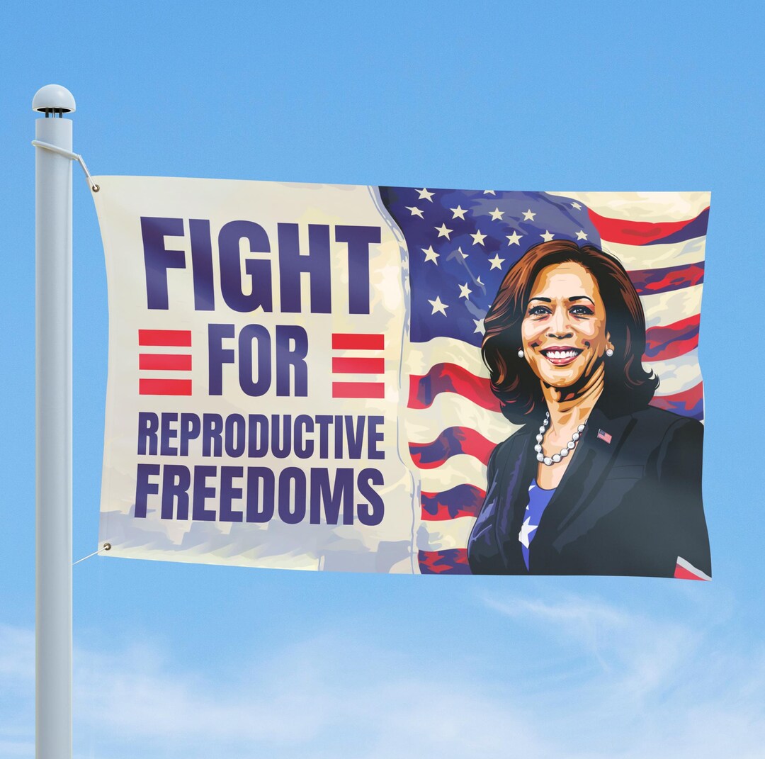 Fighting for Reproductive Freedom Yard Flag, Democratic Flag, Feminist ...
