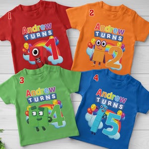 Numberblocks Costume Shirt,numberblocks Birthday Group Shirt,group ...