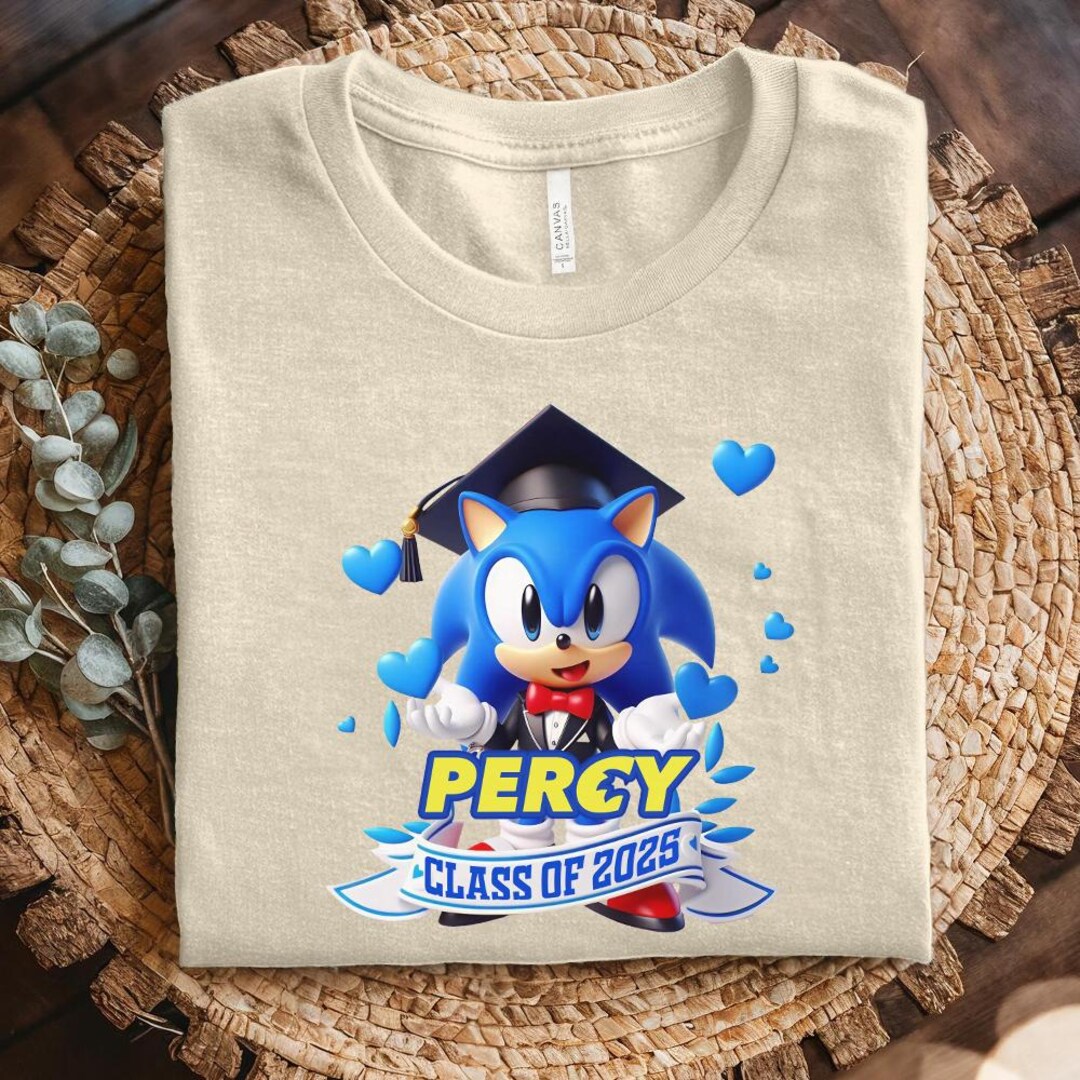 Sonic Graduation Shirt, Graduation Cartoon Shirt, Cute Hedgehog Shirt ...