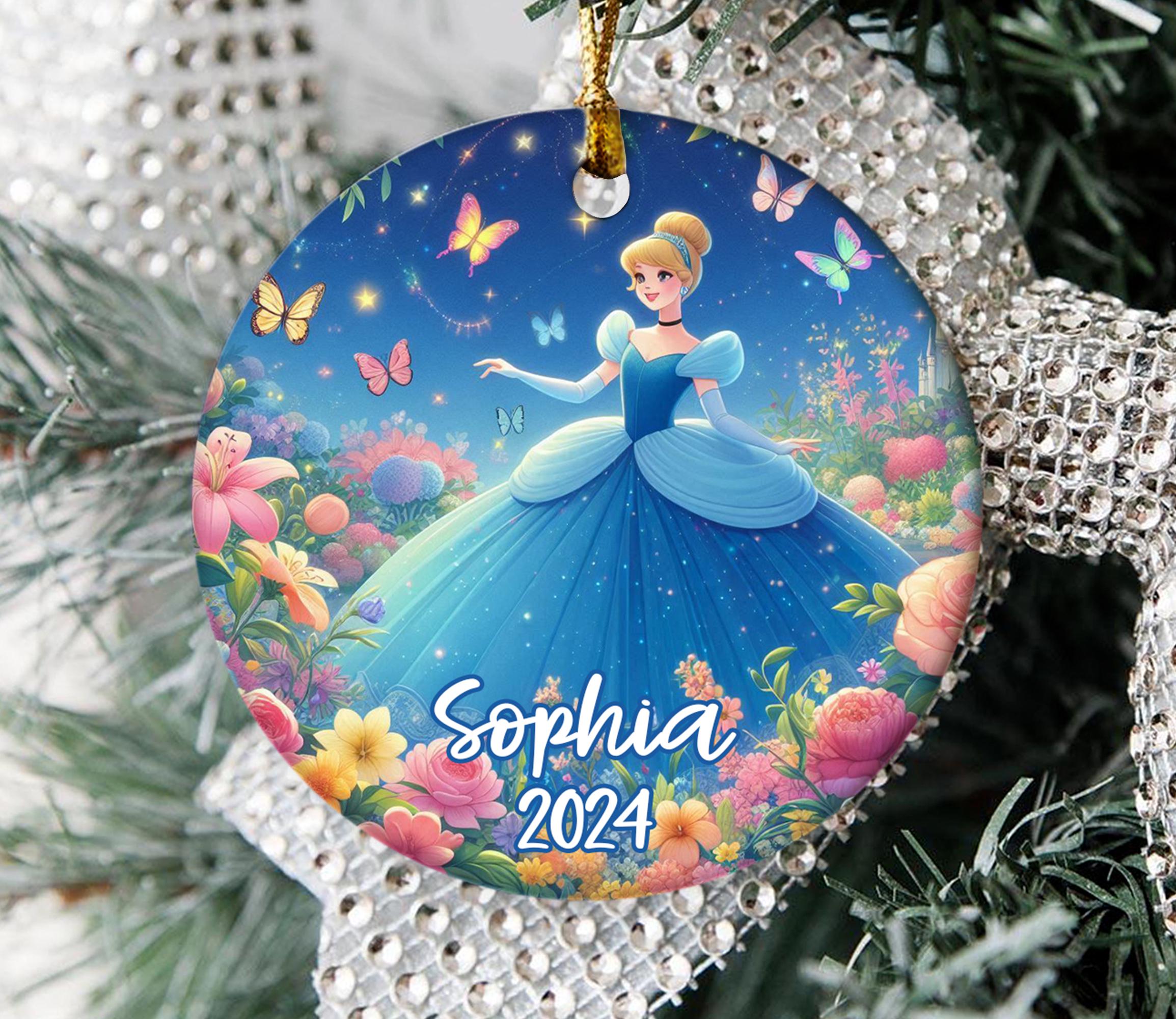 Custom Disney Princess Cinderella Ornament, Cinderella Gifts Ornaments ...