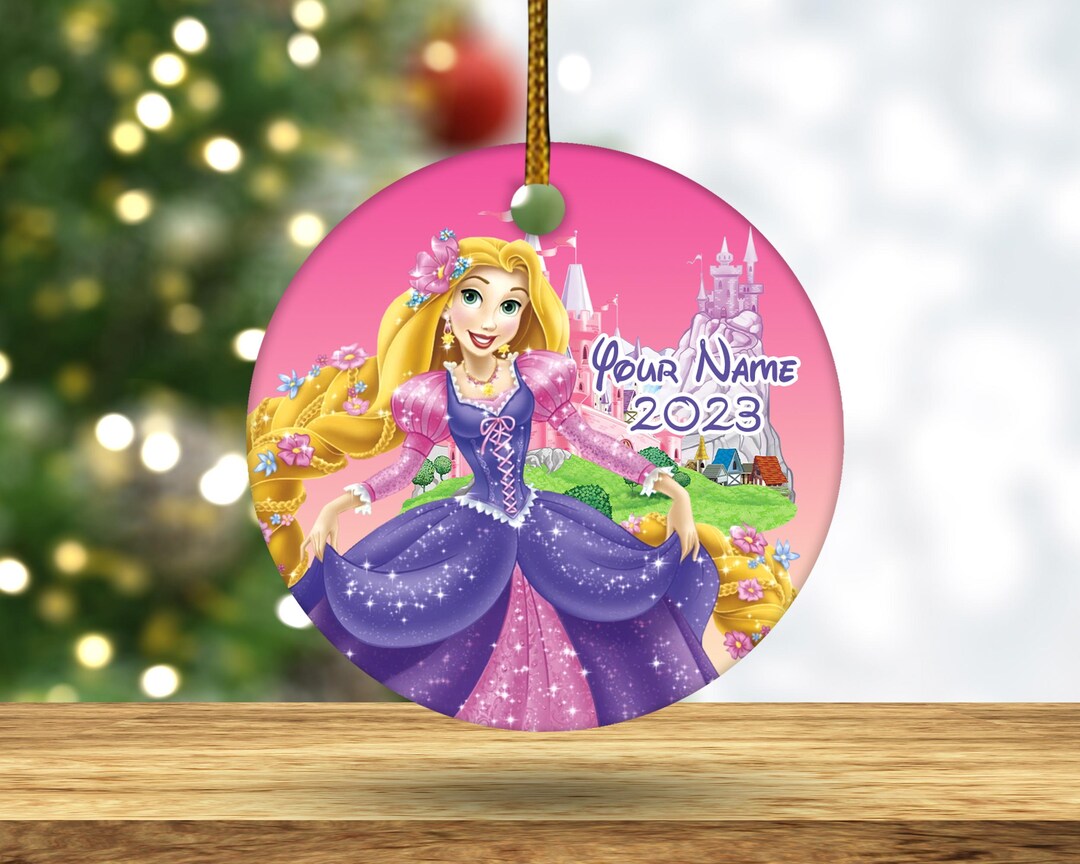 Personalized Disney Princess Rapunzel Ornament, Princess Gift for Girl ...