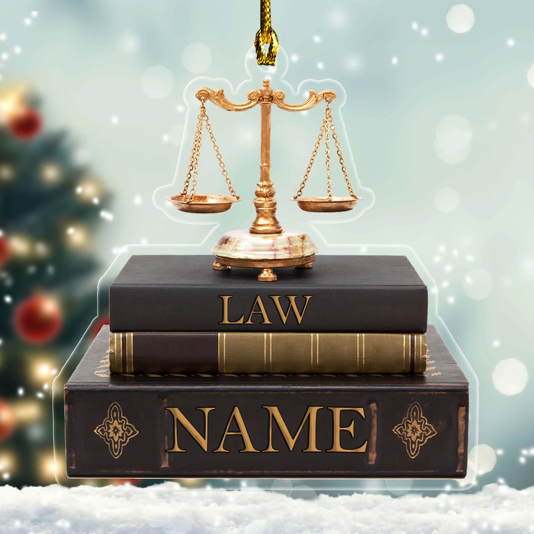 Personalized First Christmas as a Law Student Ornament,law School ...