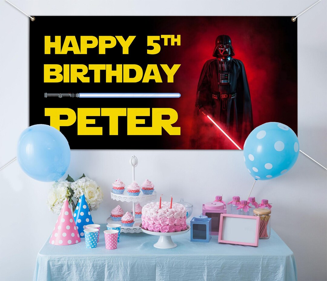 Star Wars Birthday, Star Wars Birthday Banner, Custom Star Wars ...