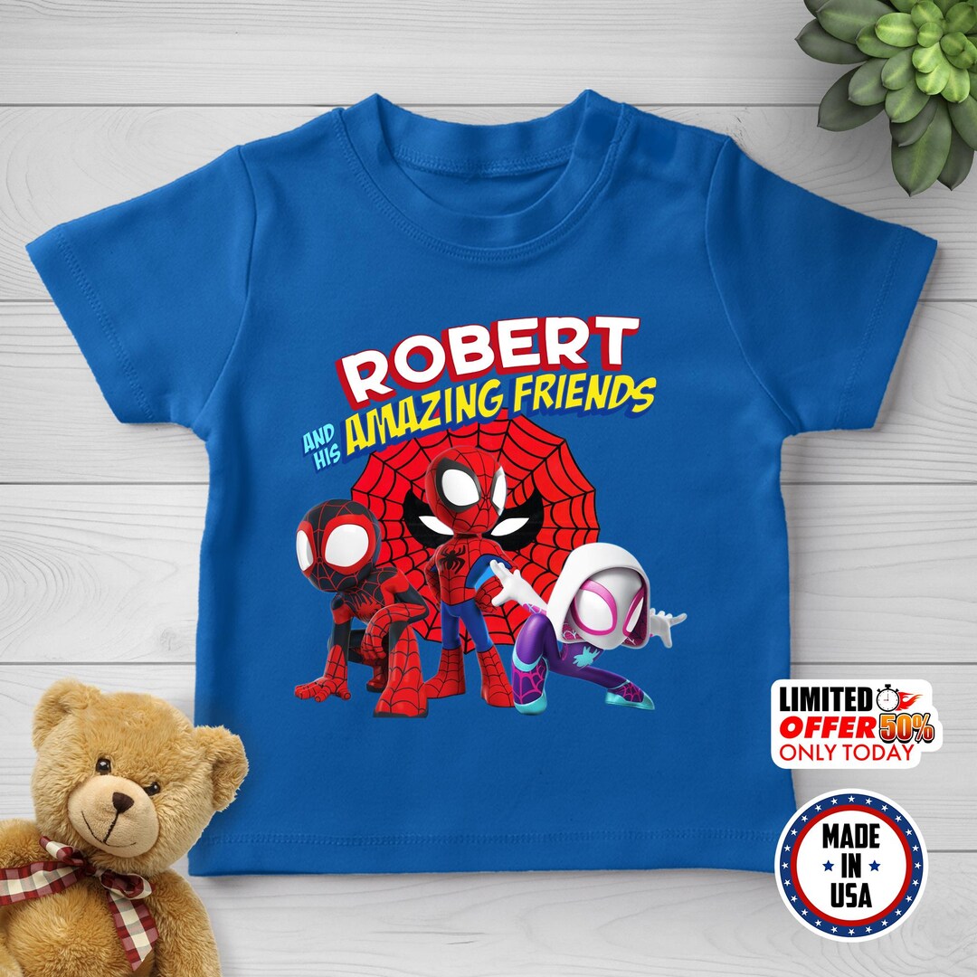 Ghost Spider Inspired Birthday T Shirt, Spid & His Friends Theme Party ...