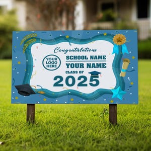 Class of 2025 Yard Sign | Personalized Graduation Sign | Custom Name ...