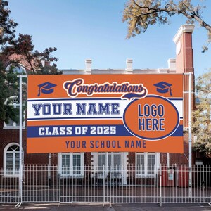 Custom Graduation Party Decor 2025, Party Backdrop Large Banner for ...