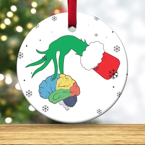 Science Brain Anatomy Christmas Ornament, Neuro Nurses Gift for ...