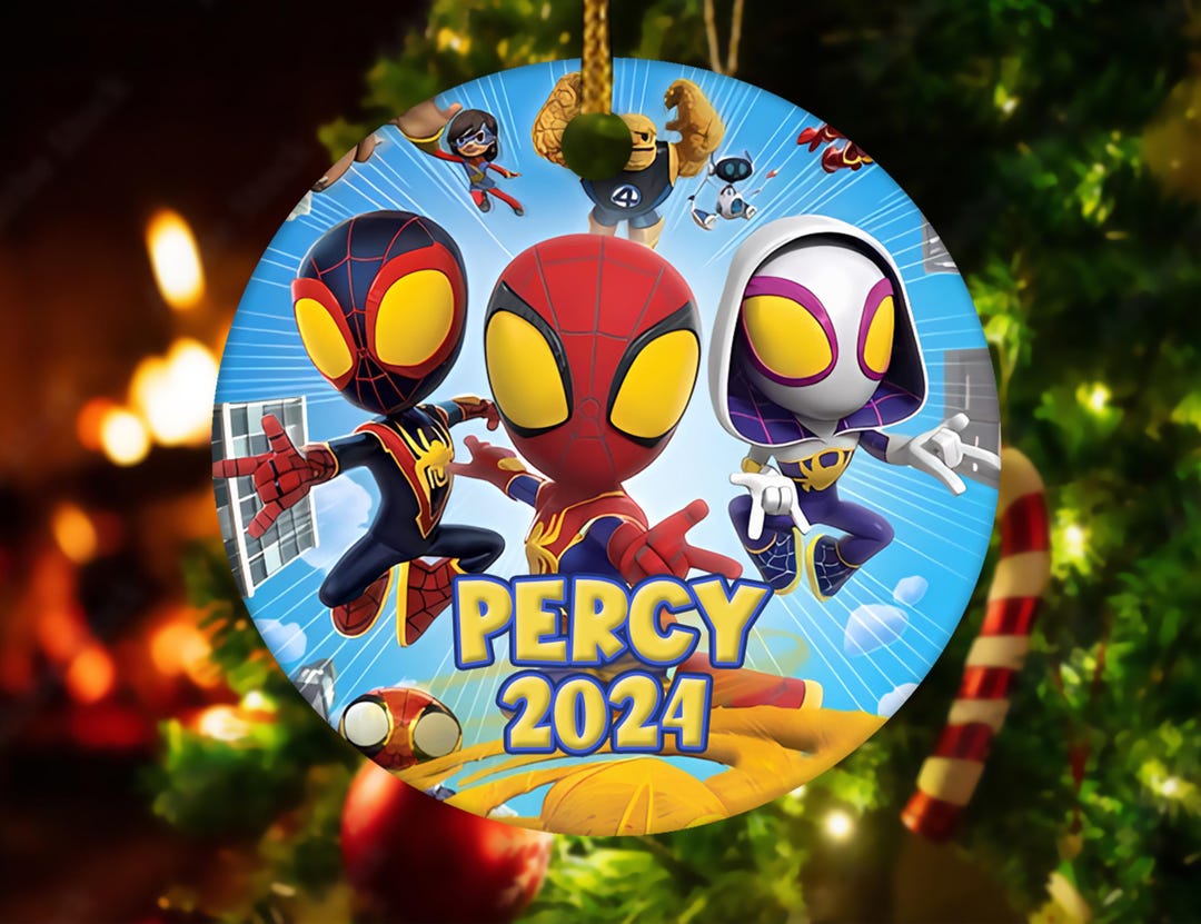 Personalized Spidey and His Amazing Friends Ornament, Custom Name ...
