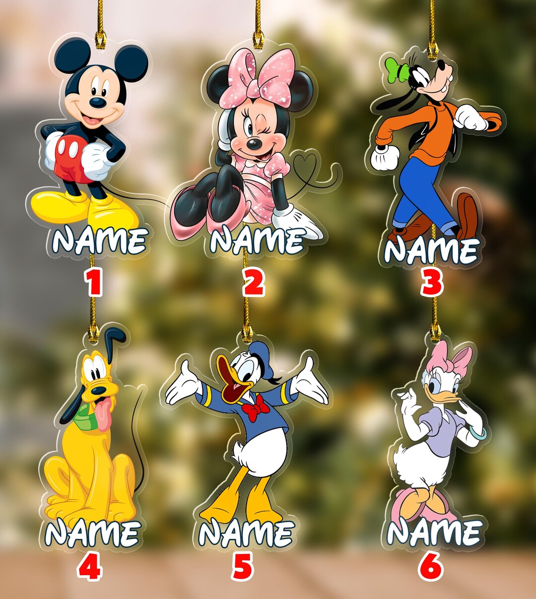 Personalized Mickey and Friends Tea Cup Disney Christmas Ornament ...