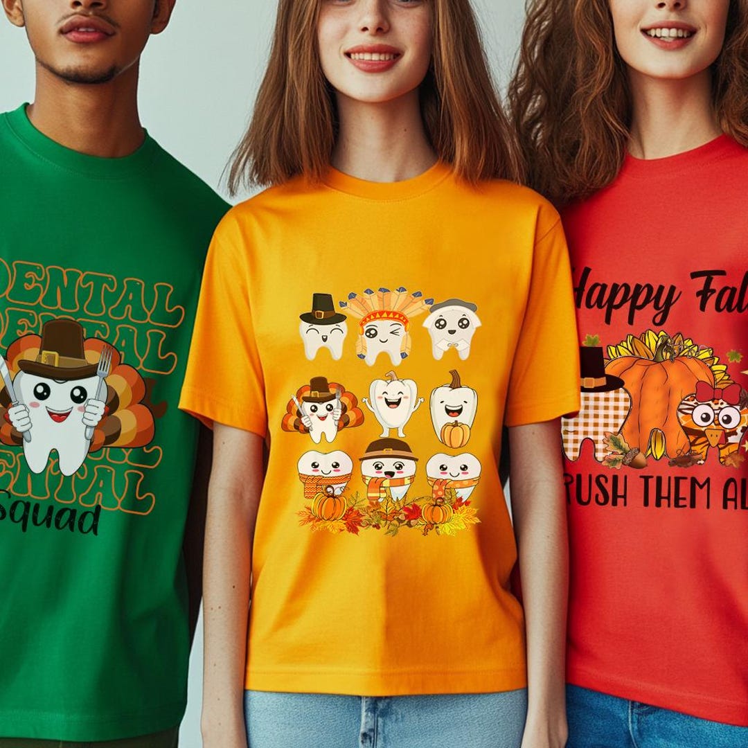 Dental Tooth Shirt, Fall Shirt for Dentist, Dental Hygienist Shirt ...