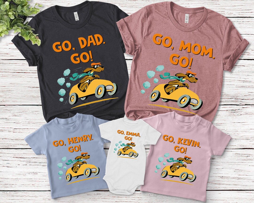 Go Dog Go Personalized Shirts, Any Theme or Characters Shirt, Baby ...