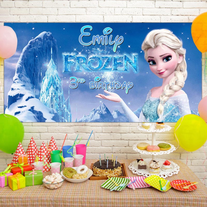 Frozen Backdrops for Birthday - Etsy
