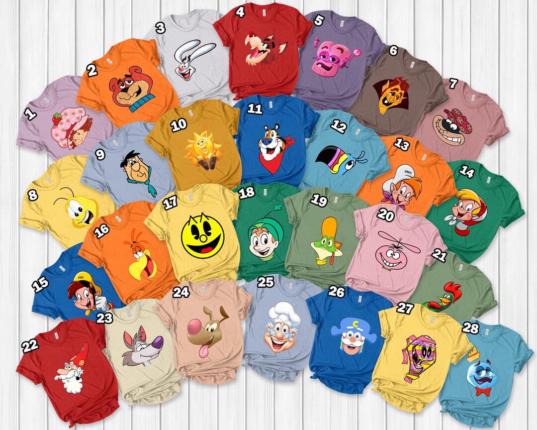 Cereal Mascot Characters Shirt, Halloween Group Cosplay Shirt, Count ...