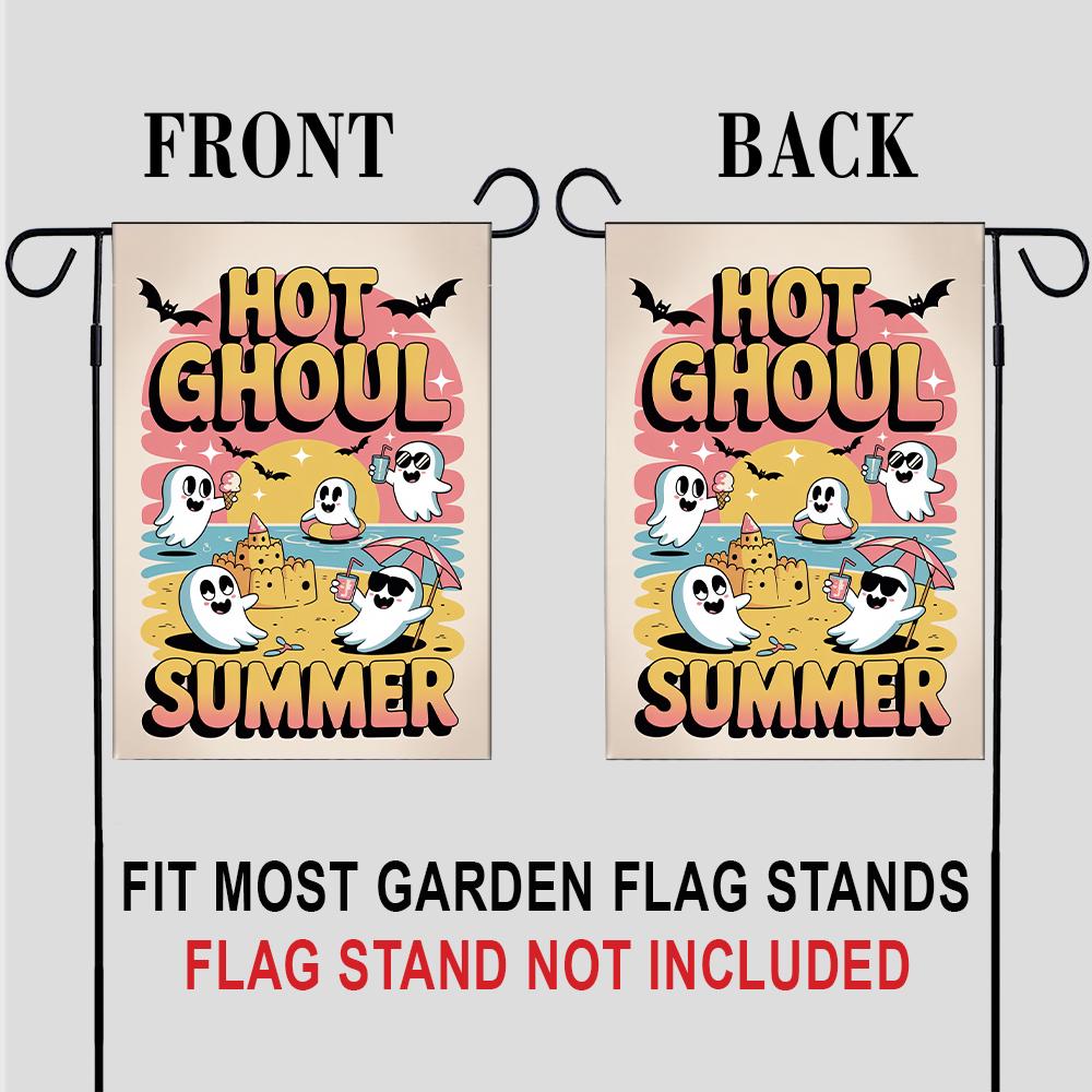 Cute Creepy Garden Flags, Hot Ghoul Summer Garden Flag, Funny Yard Flag ...