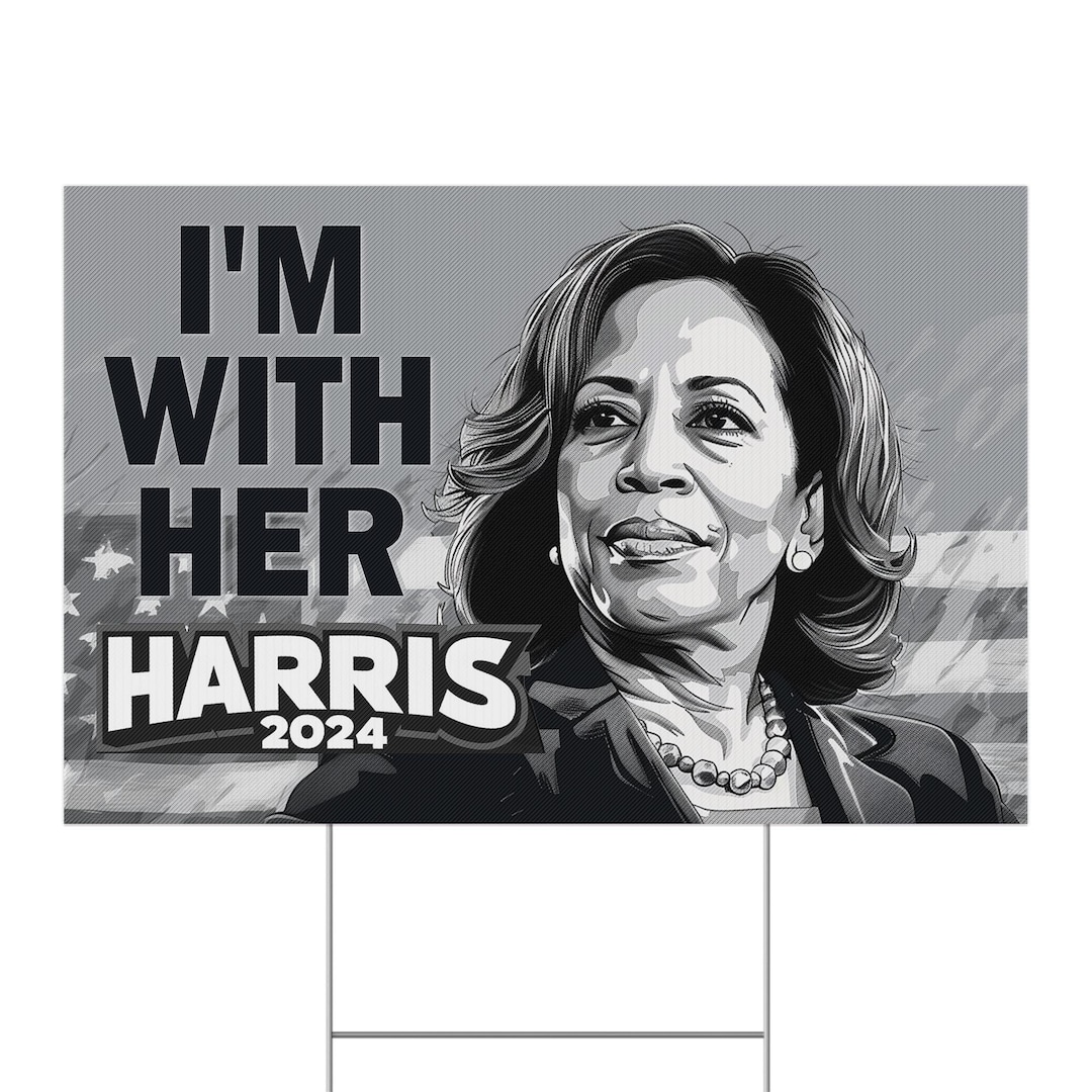First Female President Yard Sign, Custom 2024 Election Sign, Kamala ...