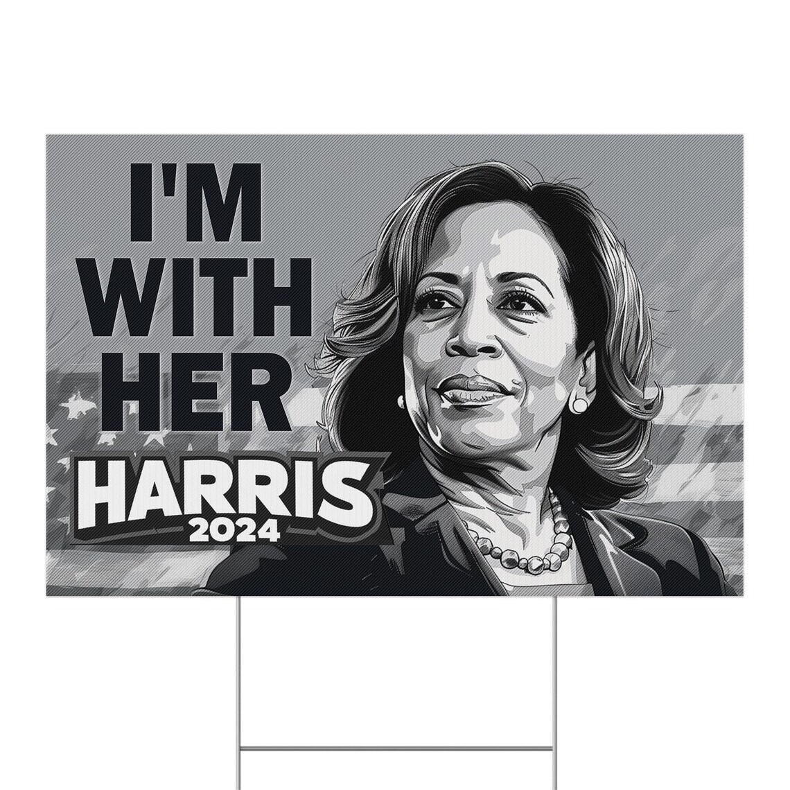 First Female President Yard Sign, Custom 2024 Election Sign, Kamala ...