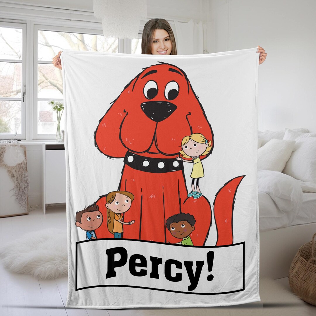 Personalized Clifford the Big Red Dog Blanket, Clifford Blanket ...