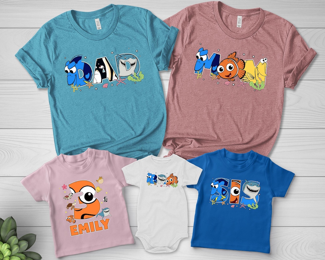 Personalized Finding Nemo Birthday Shirt | Finding Nemo Birthday Shirt ...
