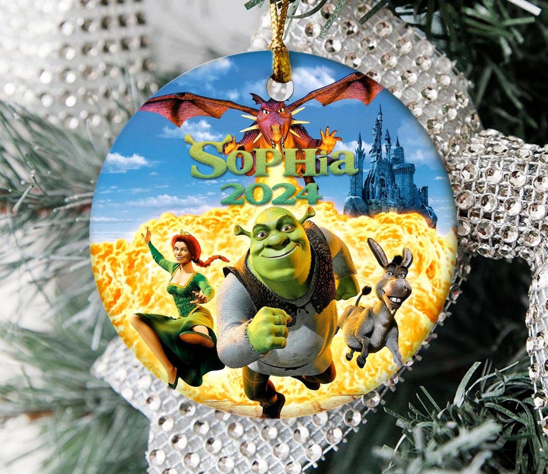 Disney Shrek Christmas Ornament, Shrek Movie Ornament, Christmas Tree ...