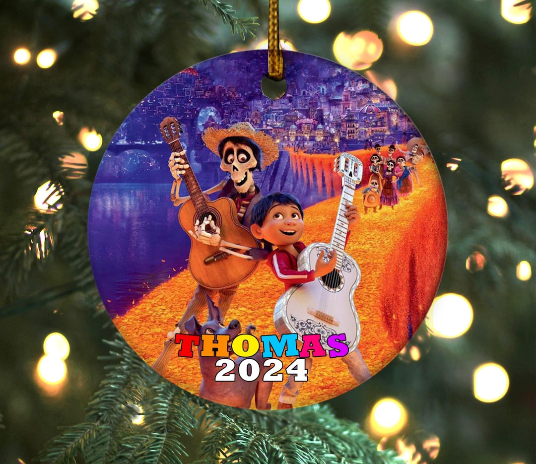 Customized Disney Coco Christmas Ornament, Disney Coco Ornament, Custom ...