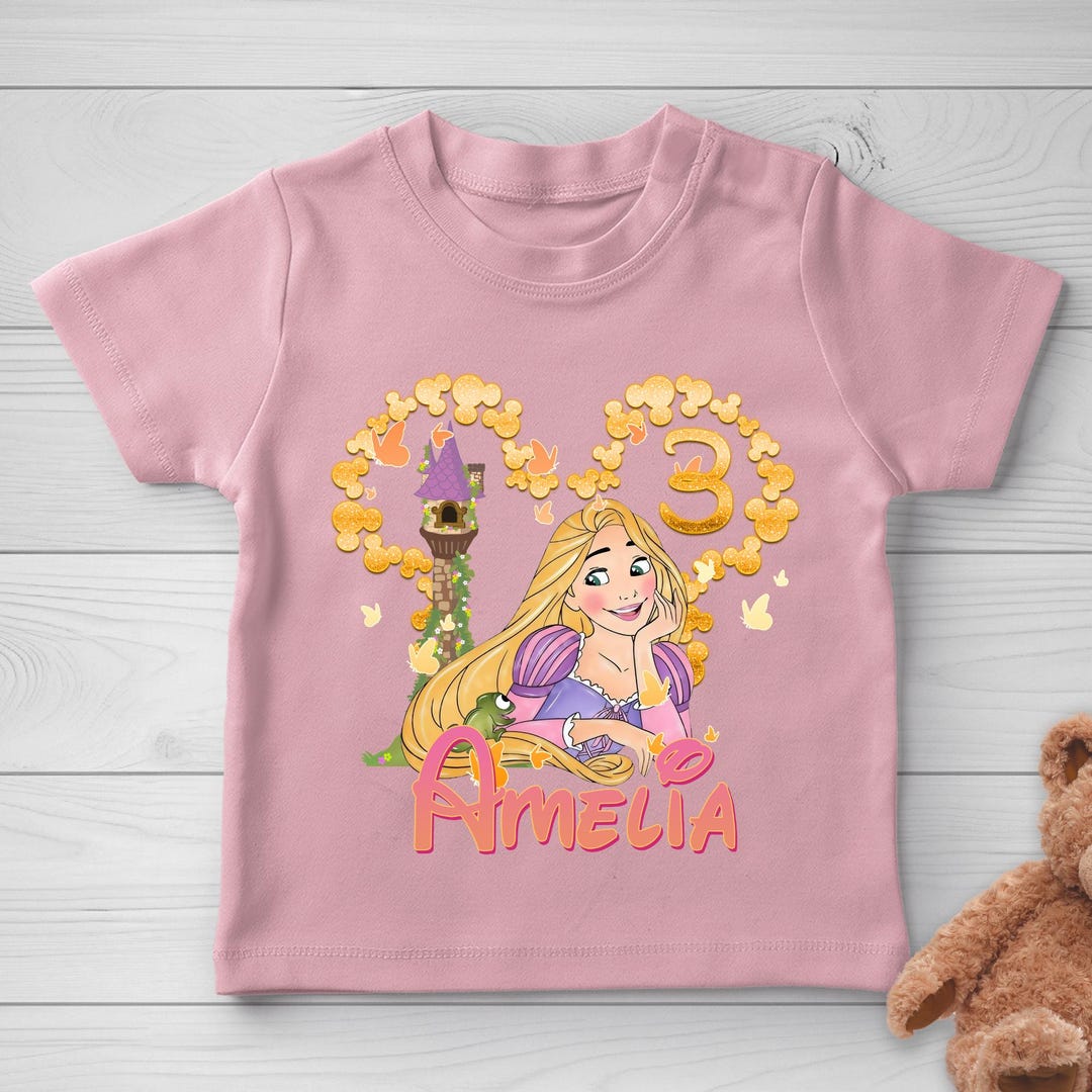 Rapunzel Birthday Shirt, Personalized Rapunzel Theme, Tangled Birthday ...
