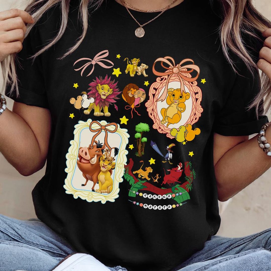 Coquette Bow Bracelets Hakuna Matata Disney the Lion King Shirt, Mufasa ...
