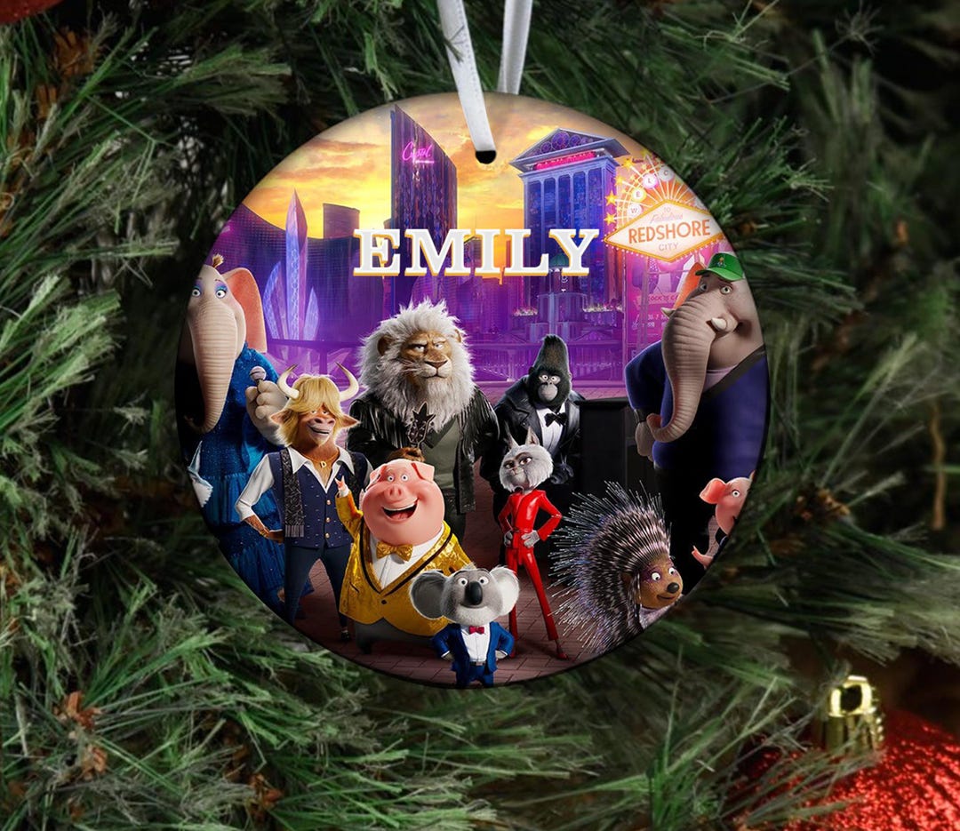 Personalized Sing Pig Ornament, Sing Party Ornament, Sing 2 Movie ...