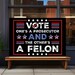 Prosecutor Versus Felon Voter Sign, Funny Political Sign, Vote Kamala ...