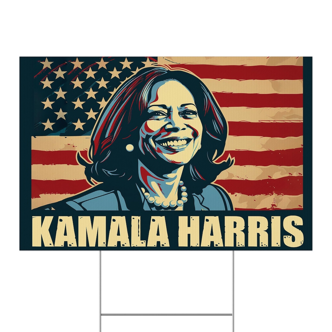 Kamala Harris 2024 Yard Sign, Kamala Harris for President 2024 Lawn ...