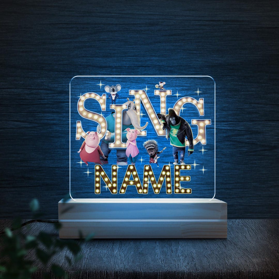 Customized Sing Pig Light Night, Sing Pig Movie Light Night, Sing Pig ...