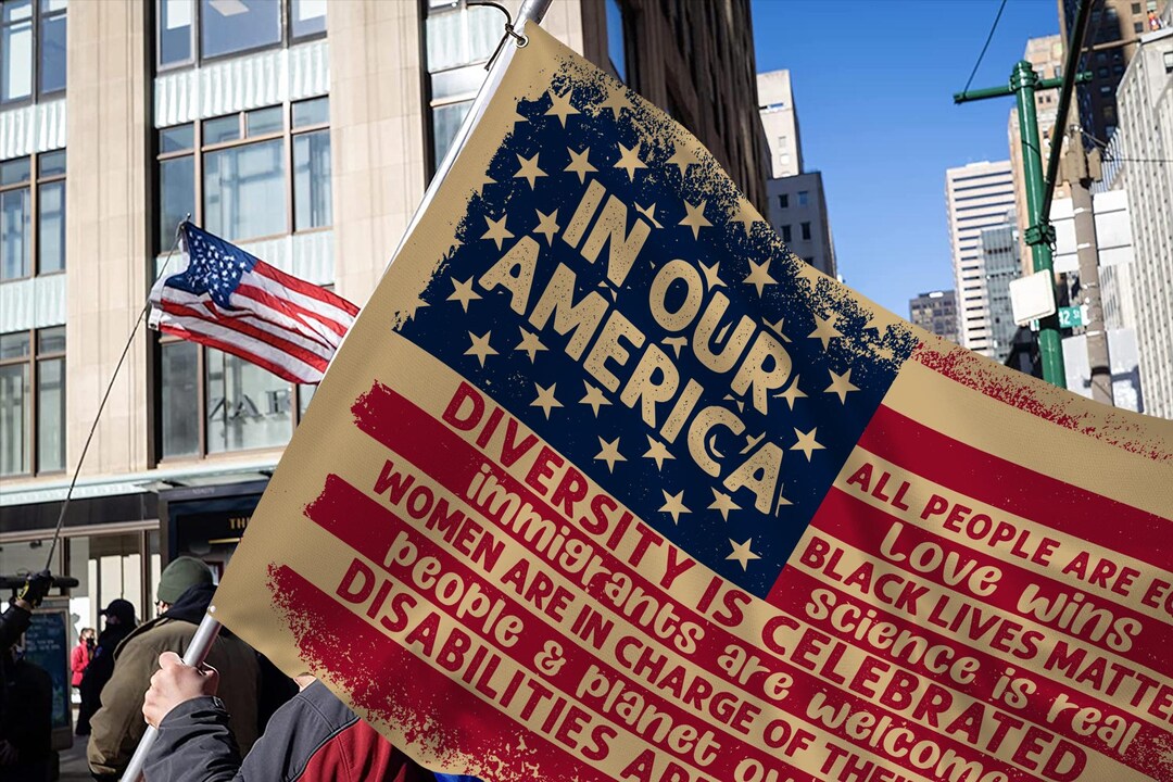 In Our America Political Yard Flag – Pro-democracy Garden Banner, Anti ...