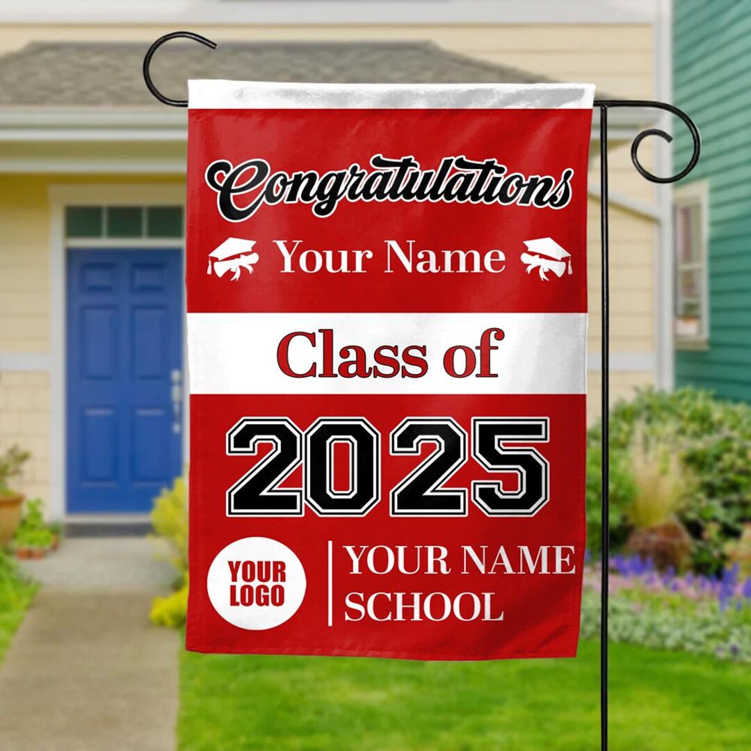 Custom Graduation Flag, Graduate Yard Sign, College Grad Flag,college ...