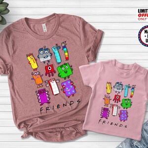 Numberblocks Shirt, Number-blocks Friends Shirt, Family Number-blocks ...