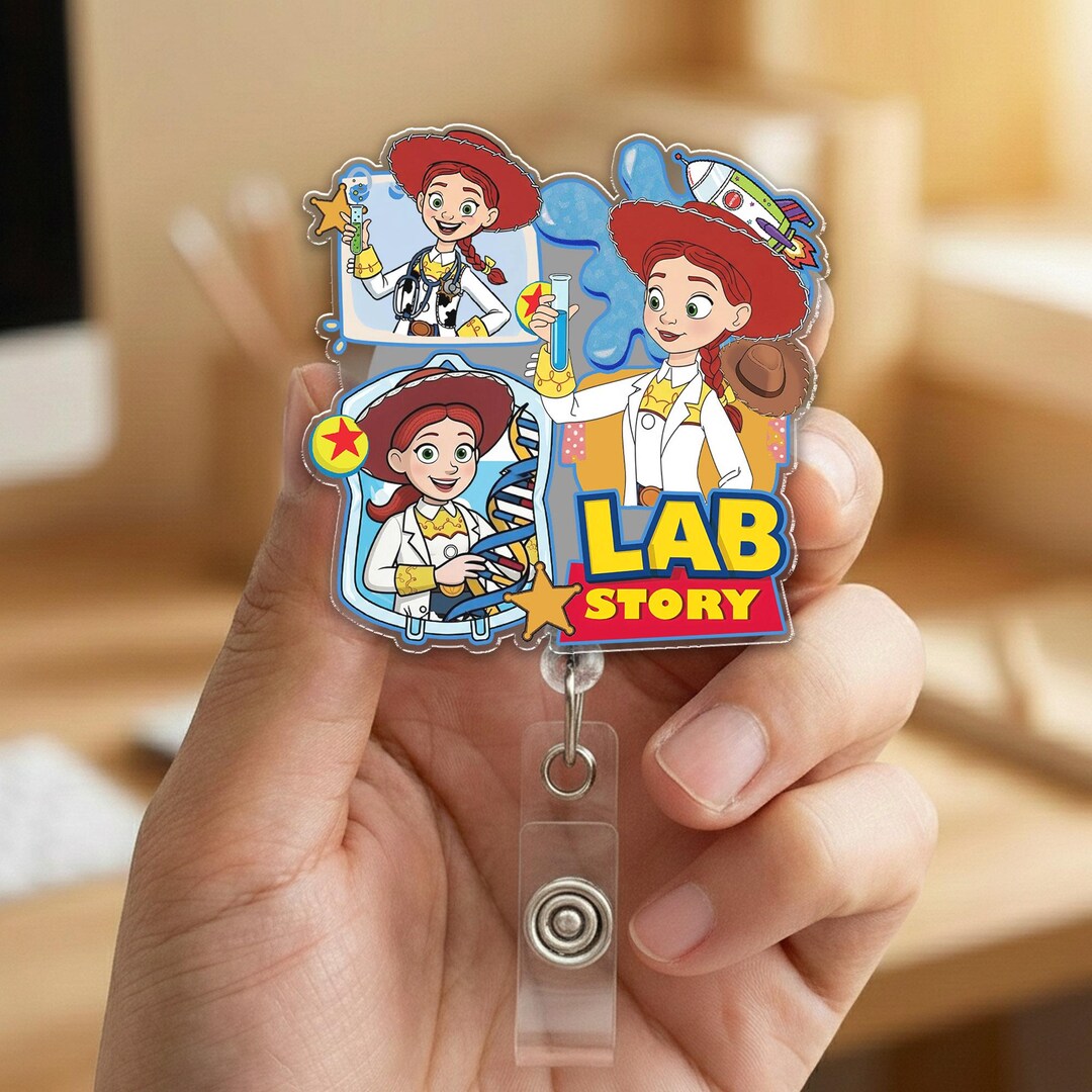 Toy Story Jessie Lab Week 2026 Badge Reel, Lab Story Medical Badge ...