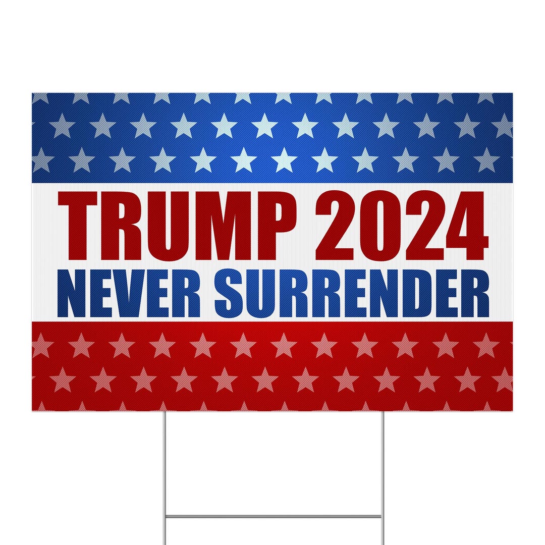 Trump 2024, Take America Back Sign, Trump Fist in the Air Butler ...