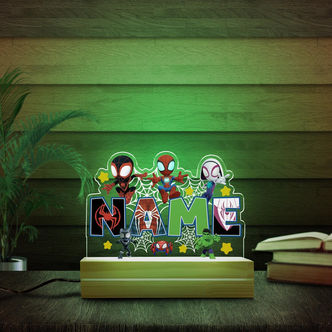 Disney Spidey and His Amazing Friends With Personalized Name Night ...